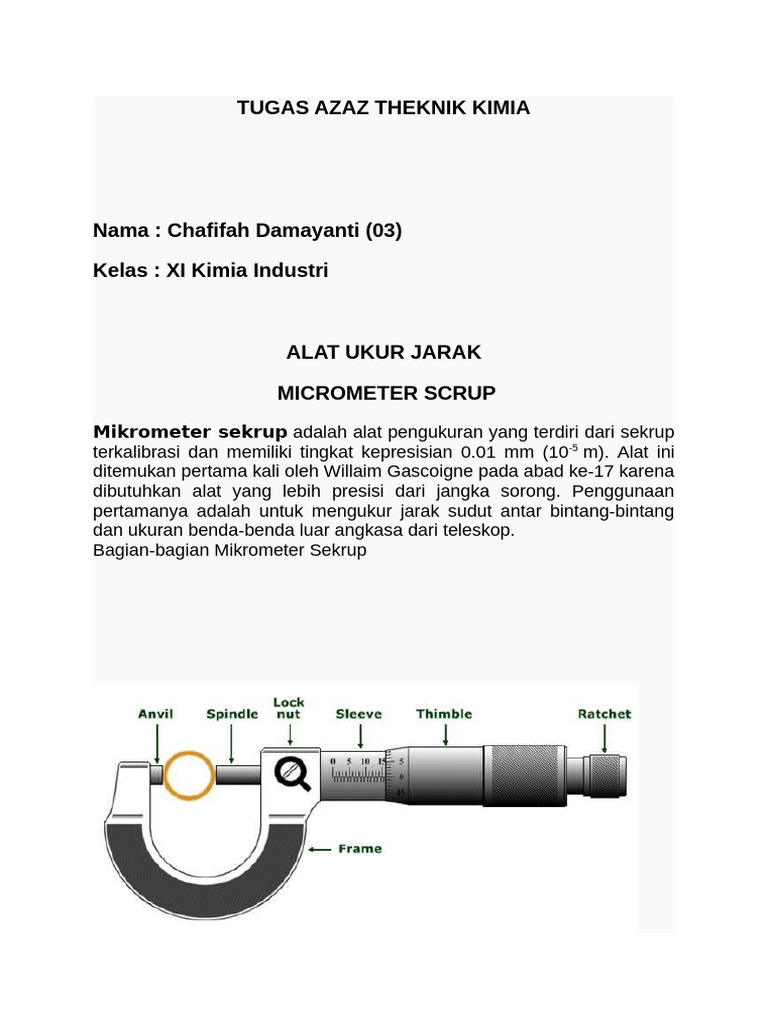 TugasATK3- Micrometer Scrup | PDF