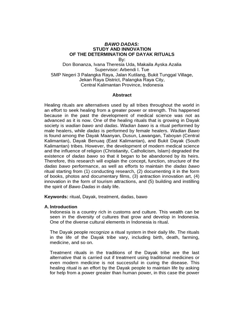 BAWO DADAS English | PDF