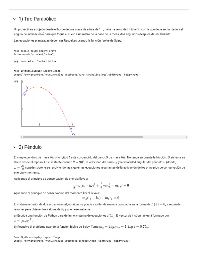 Proyecto Métodos Numericos 2-2024.ipynb - Colab | PDF