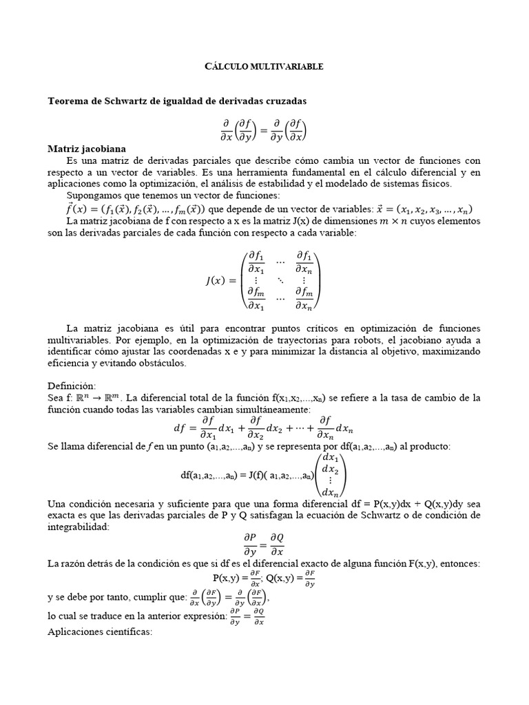 Cálculo Multivariable | PDF