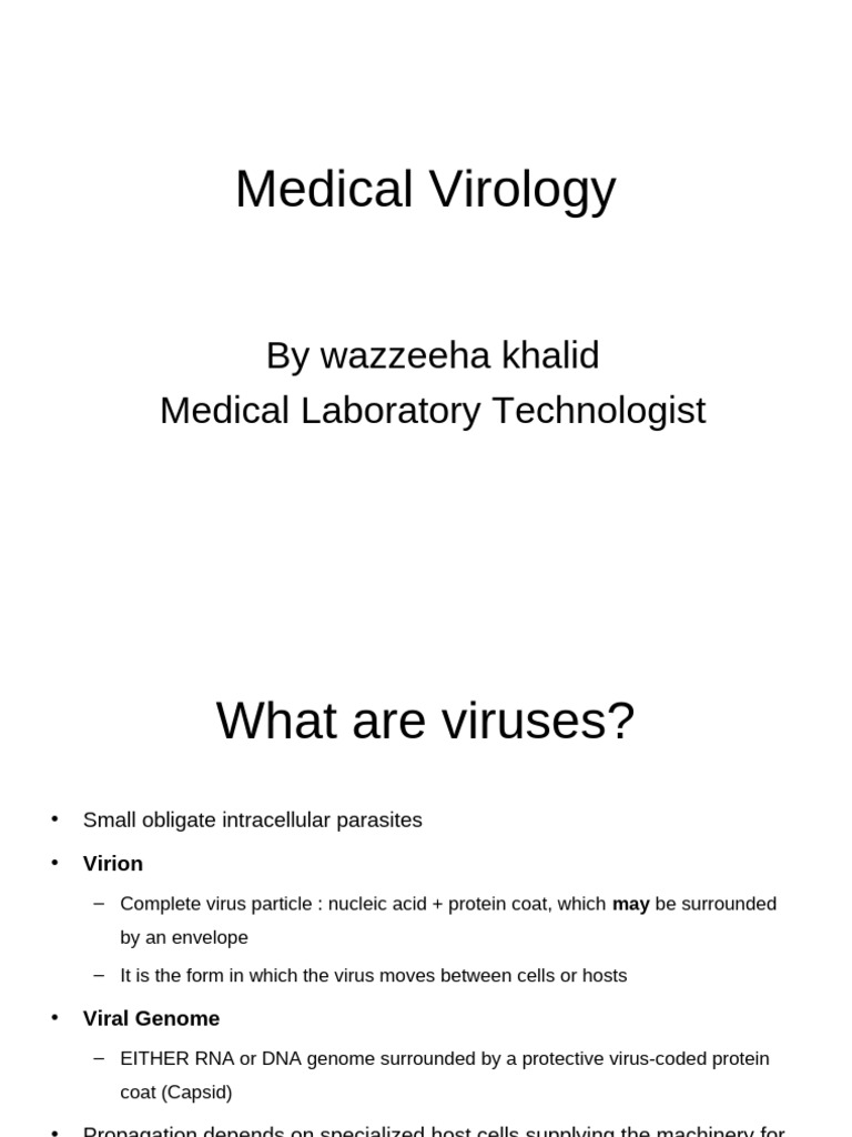 Basic Medical Virology | PDF