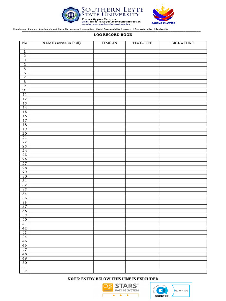 LOG RECORD BOOK.10.13.23 | PDF