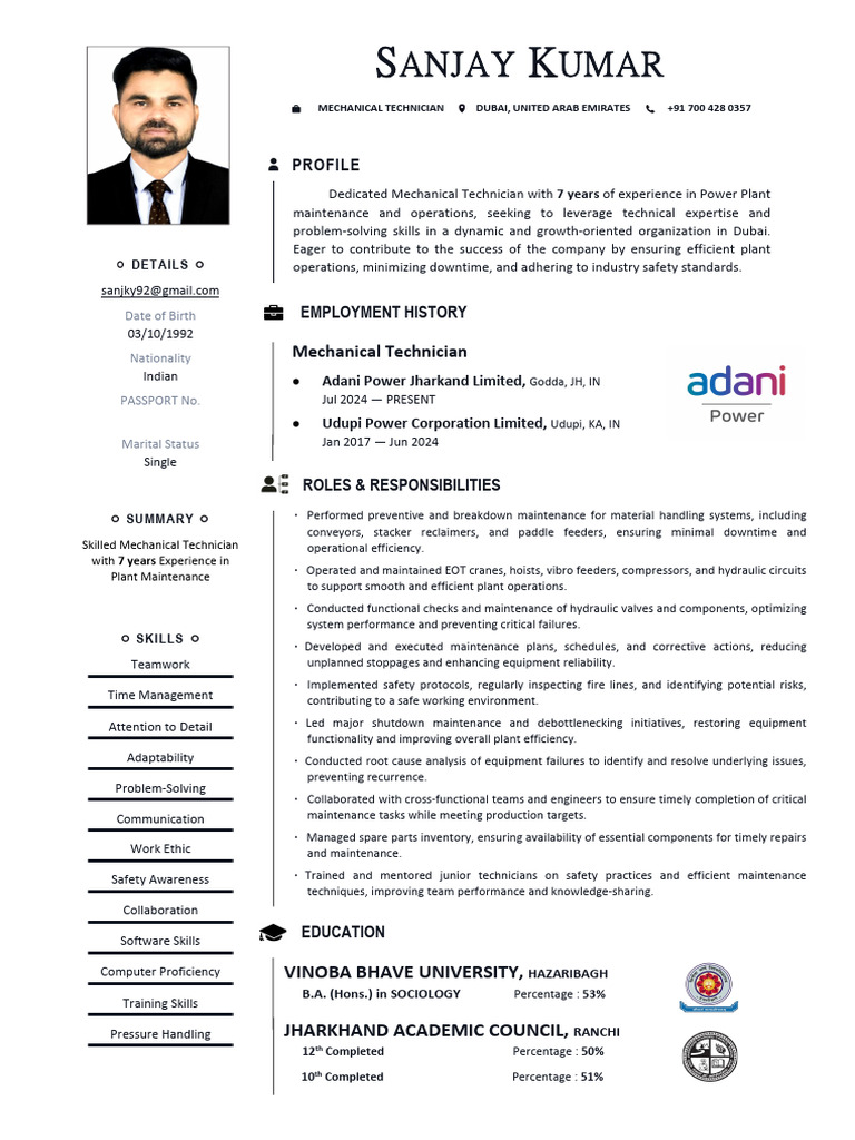 Sanjay Resume | PDF