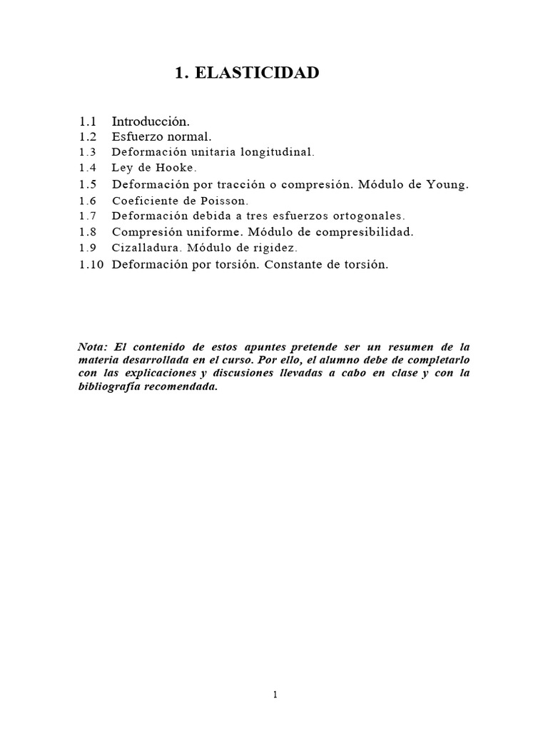 Teoria de Elasticidad | PDF