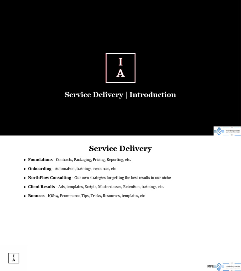 01-Service Delivery Introduction | PDF