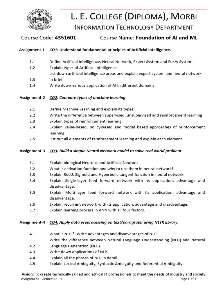IT Assignment SEM 5 | PDF