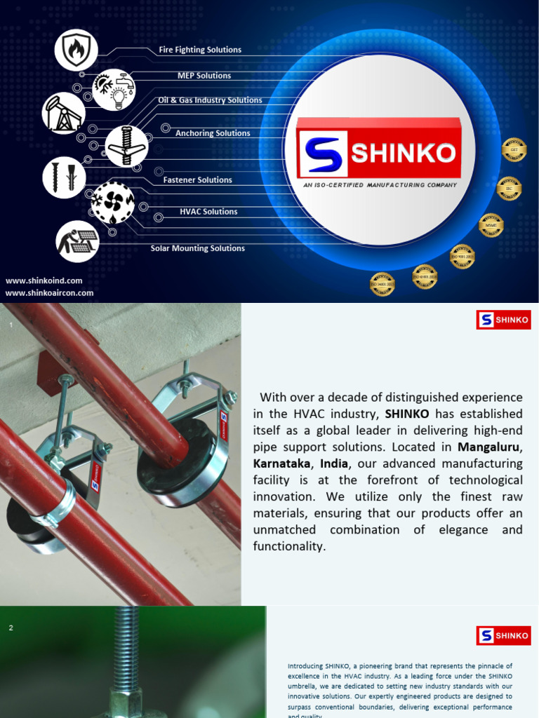 SHINKO - Pipe Support Catalogue | PDF