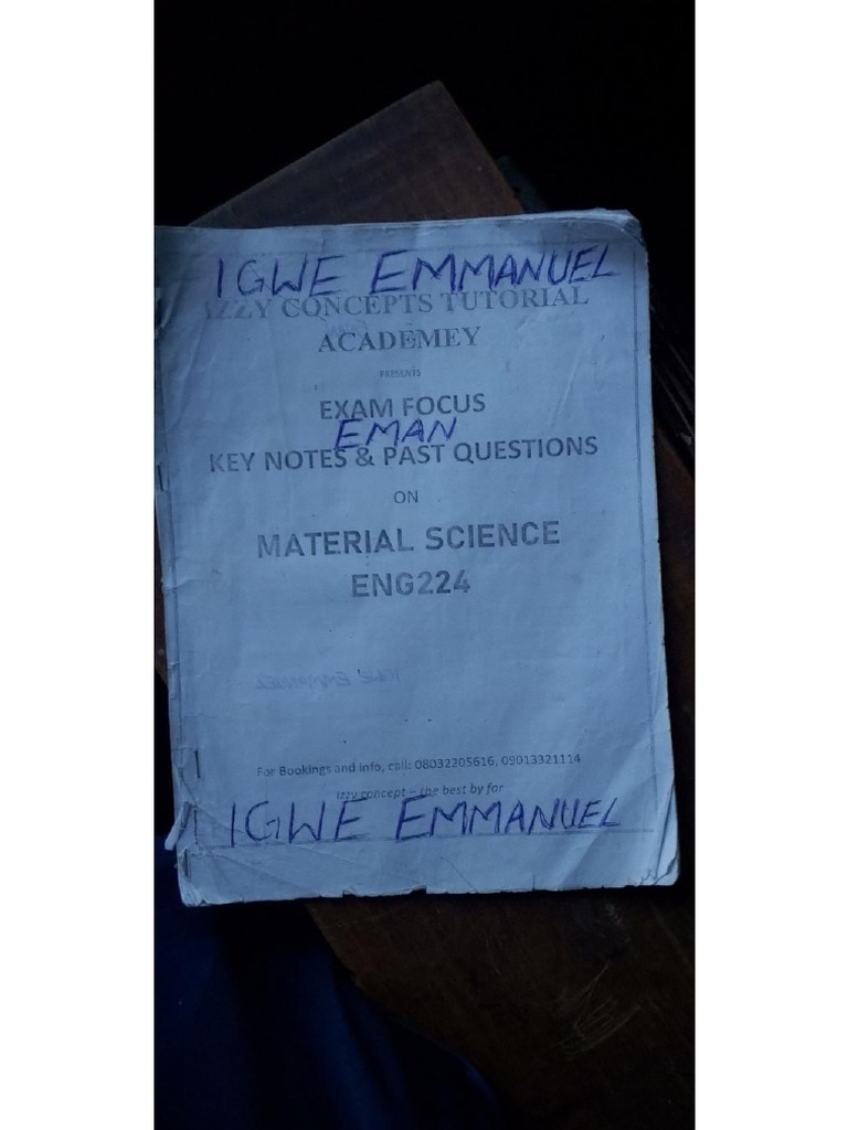Igwe Emmanuel Eng224 | PDF
