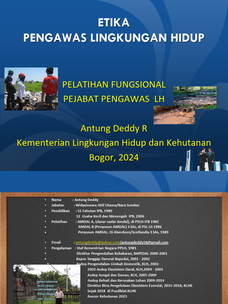 MP4 Etika Pengawas PPLH Final | PDF