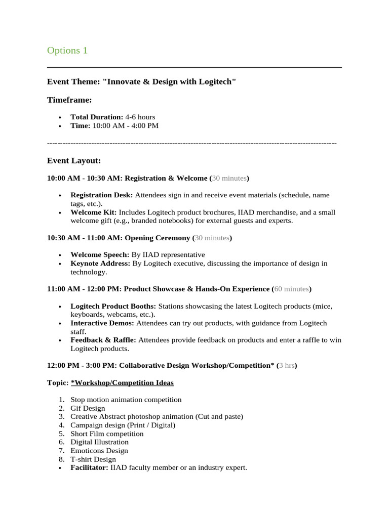 Logitech Event and Competion 2024 | PDF | Design