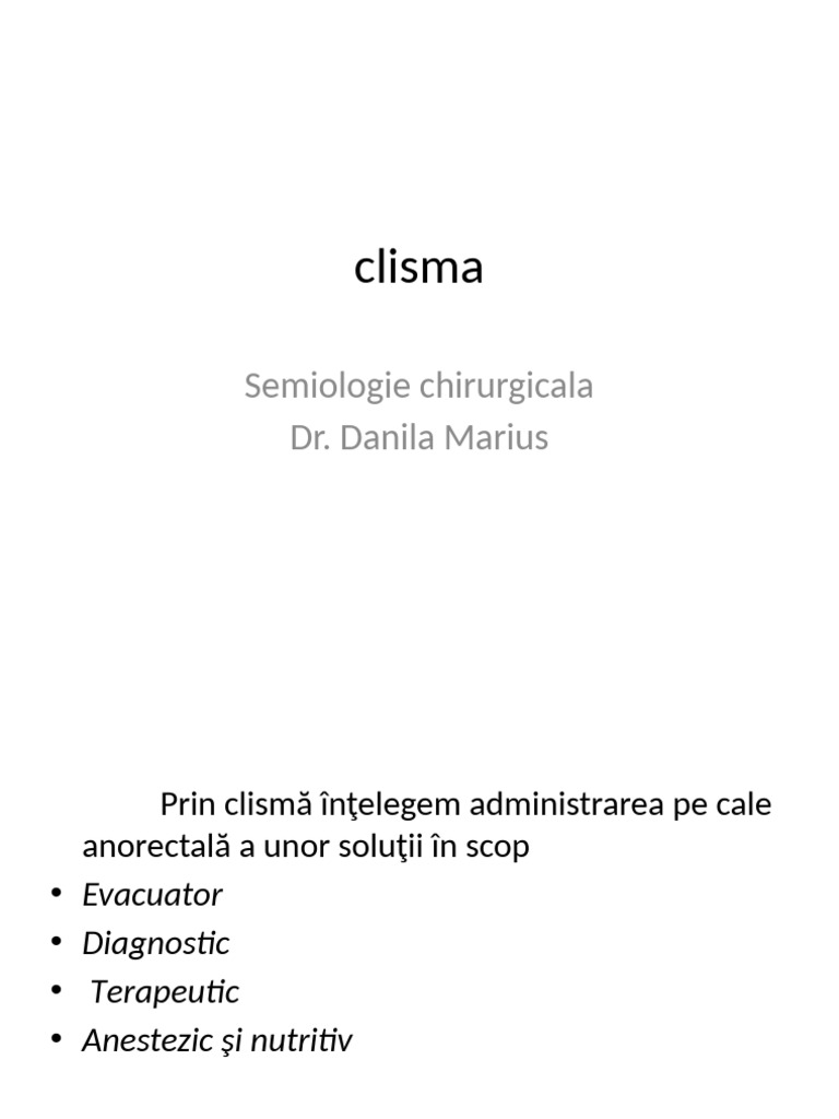 CLISMA | PDF