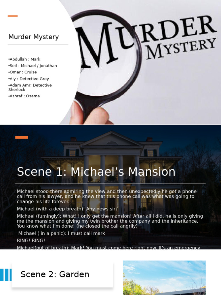 Murder Mystrery Script 2024 | PDF
