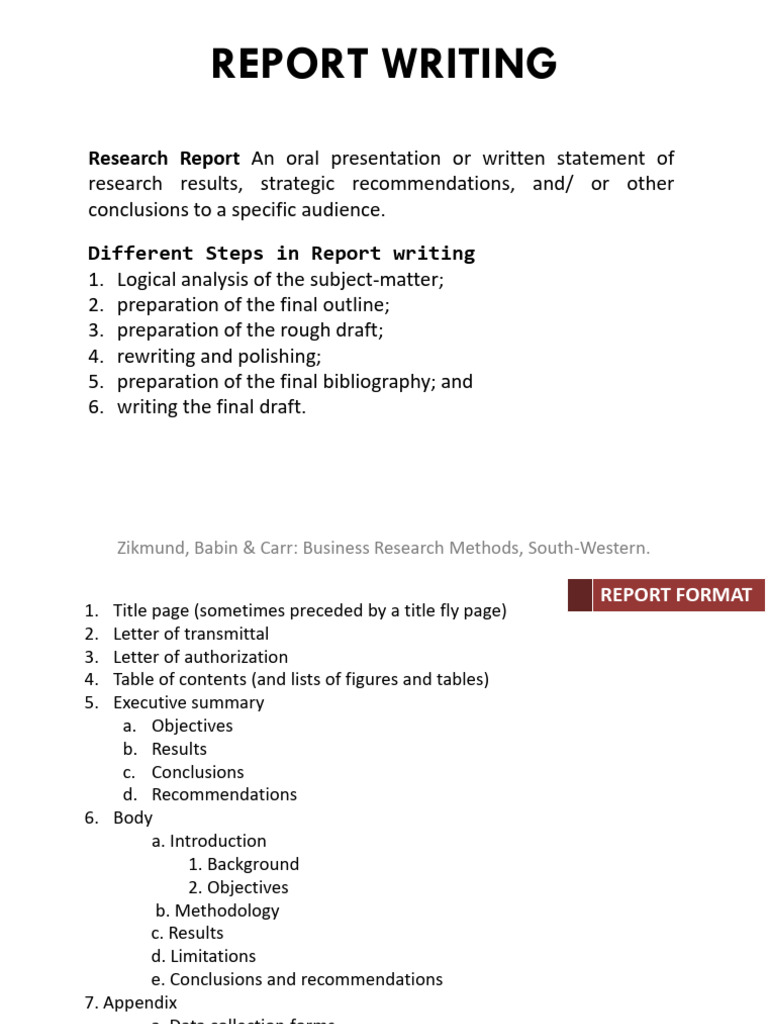 Report Writing | PDF