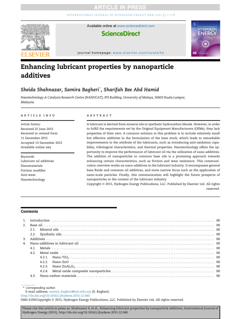 6-Enhancing Lubricant Properties | PDF