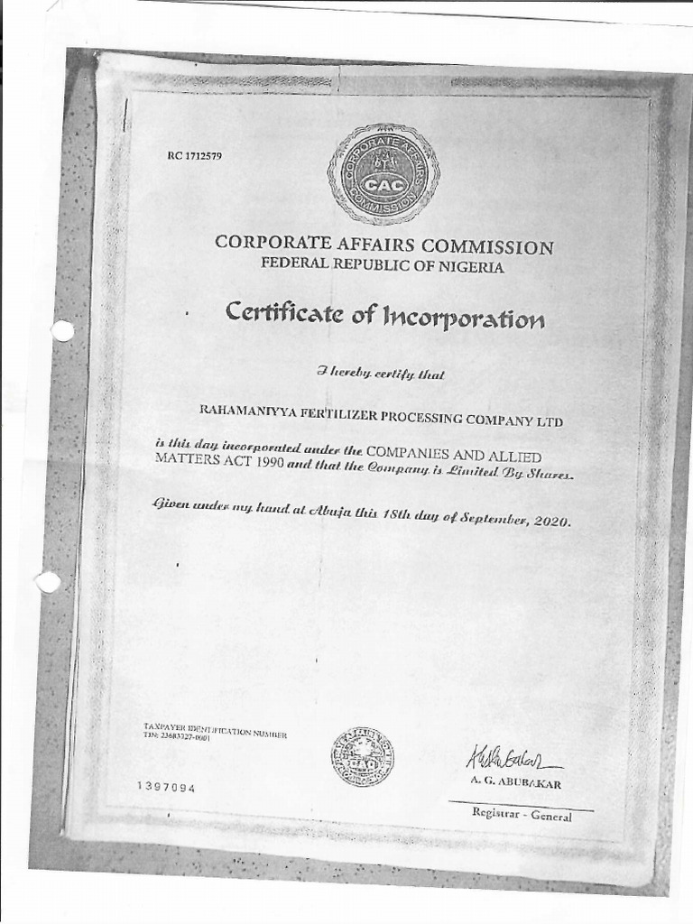 Cac Document PDF | PDF
