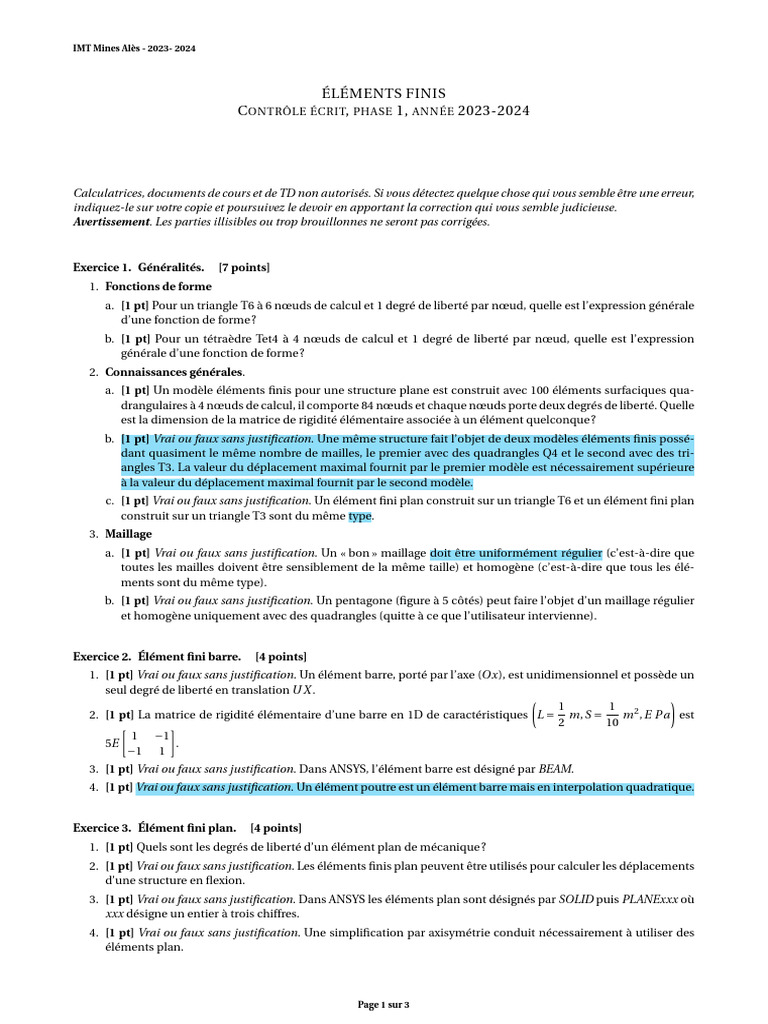 Sujet 1 Evaluation Phase 1 | PDF