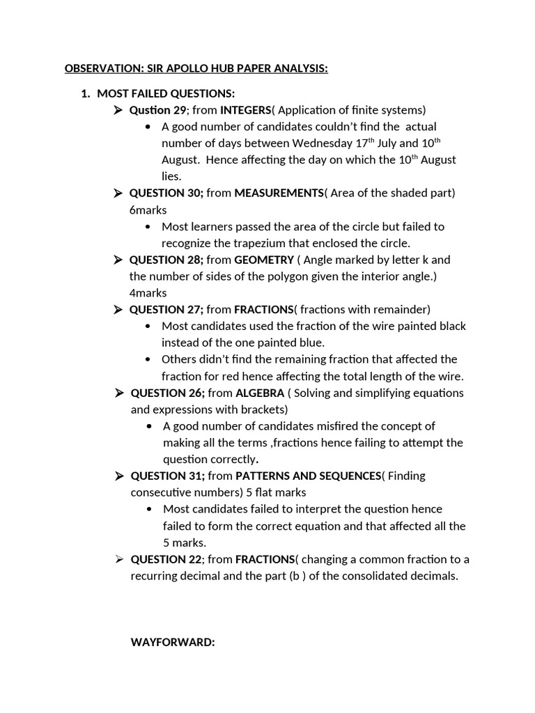 Analysis Observation | PDF | Teaching Methods & Materials