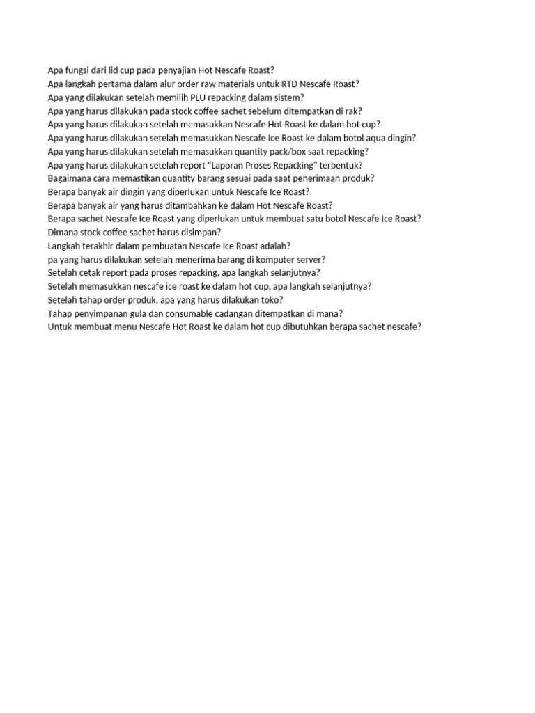 Kisi2 RTD Nescafe Roast | PDF