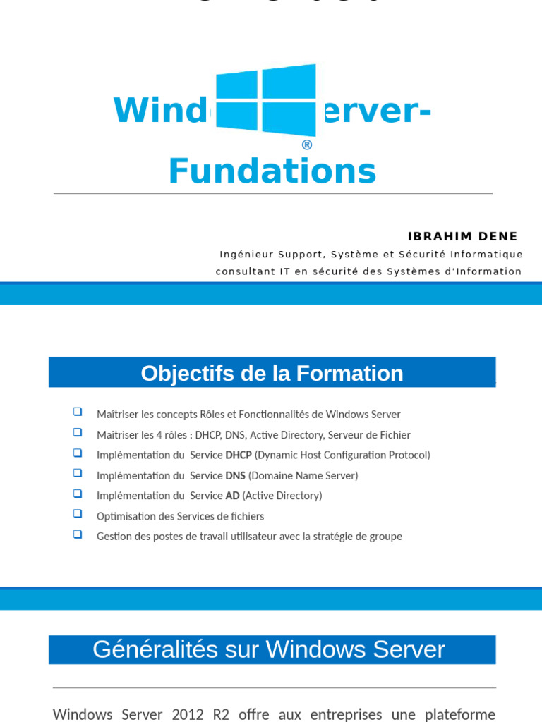 Bienvenue à Windows Server | PDF