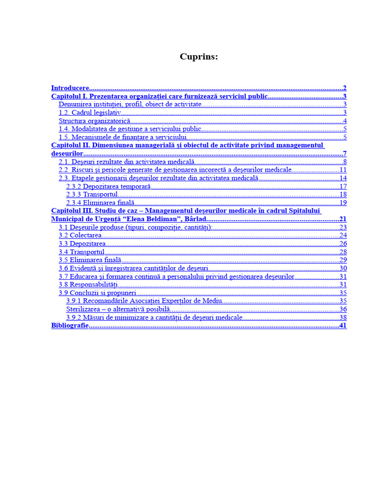 Managementul Deseurilor Medicale | PDF
