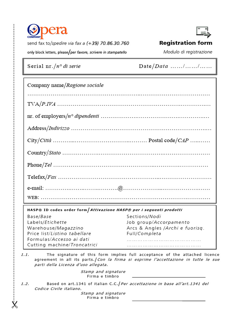 OPERA English Manual | PDF