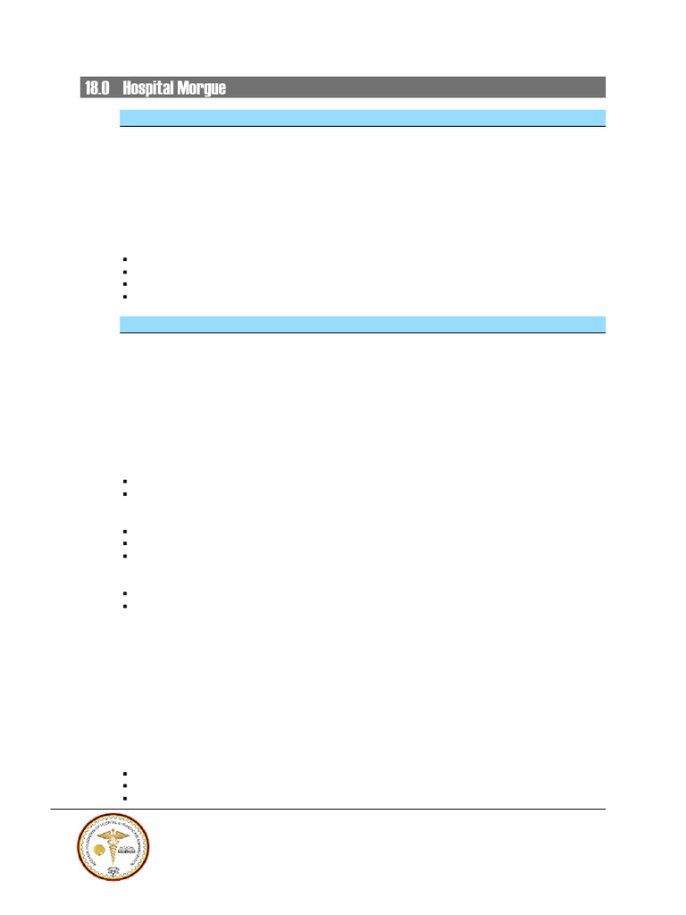 Part B Hospital Morgue | PDF