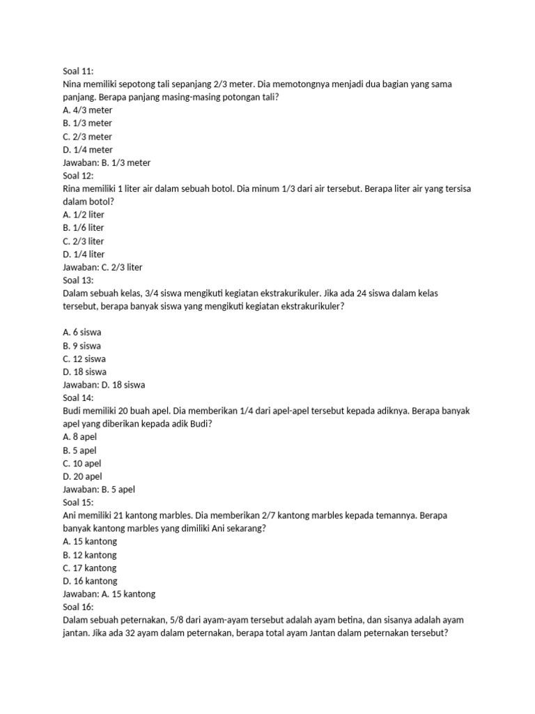 Soal 11 MTK | PDF