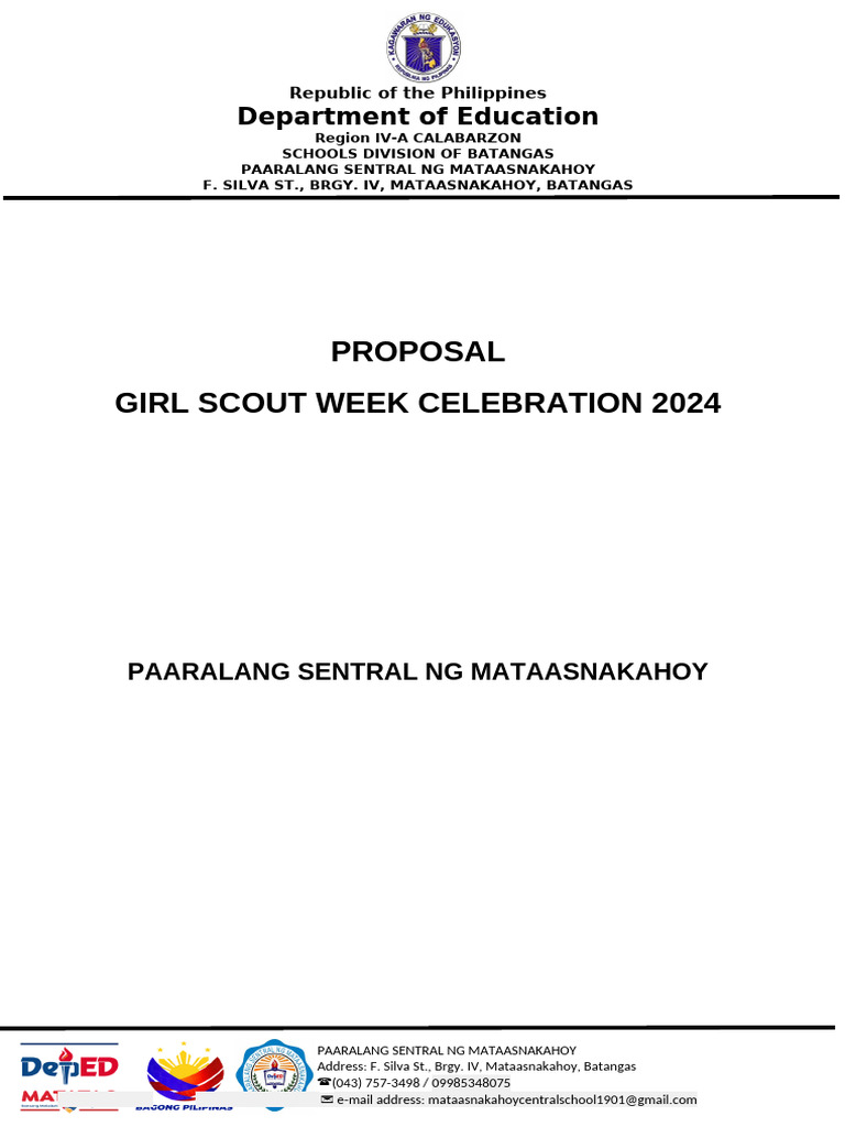 Proposal Gsp Week 2024 | PDF