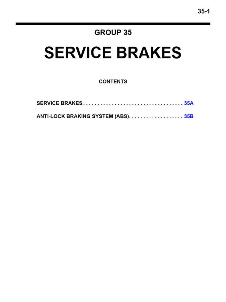35. Brakes | PDF