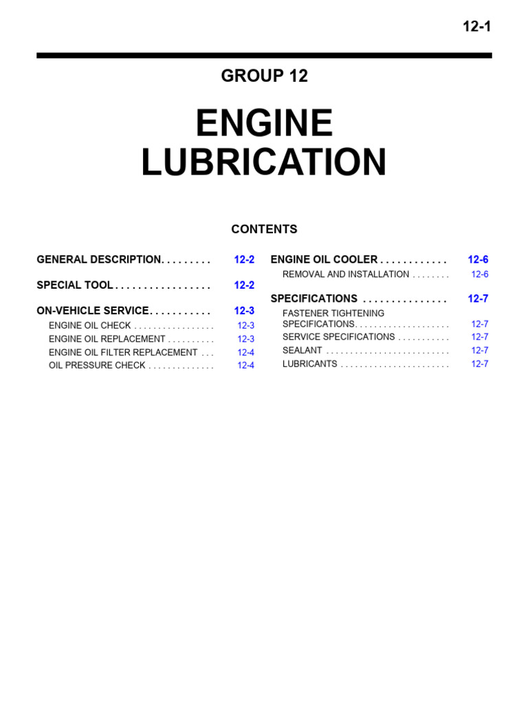 Engine Lubrication | PDF