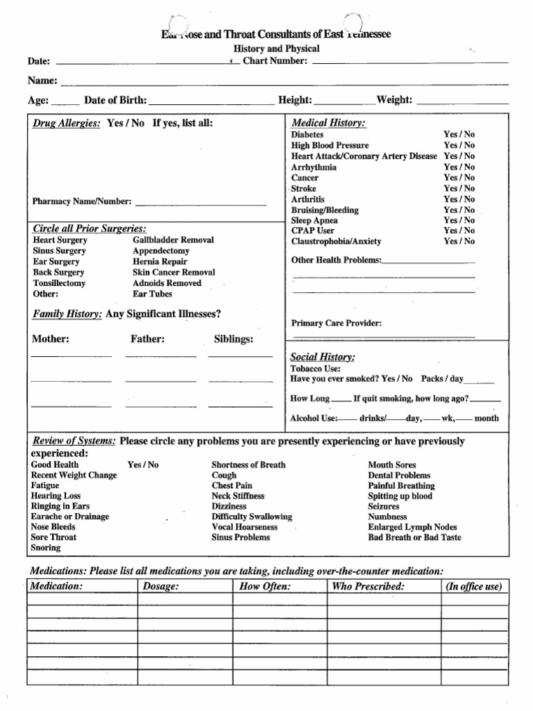 New Patient Paperwork | PDF