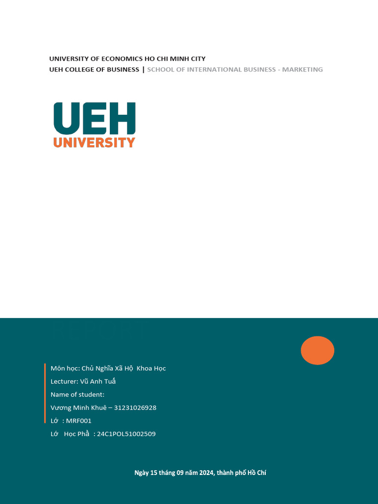 University of Economics Ho Chi Minh City Ueh College of Business | PDF