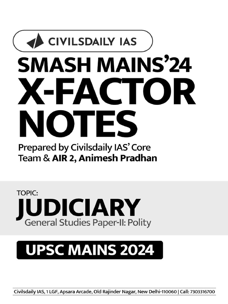 Factor Notes Judiciary | PDF | Judiciaries | Common Law