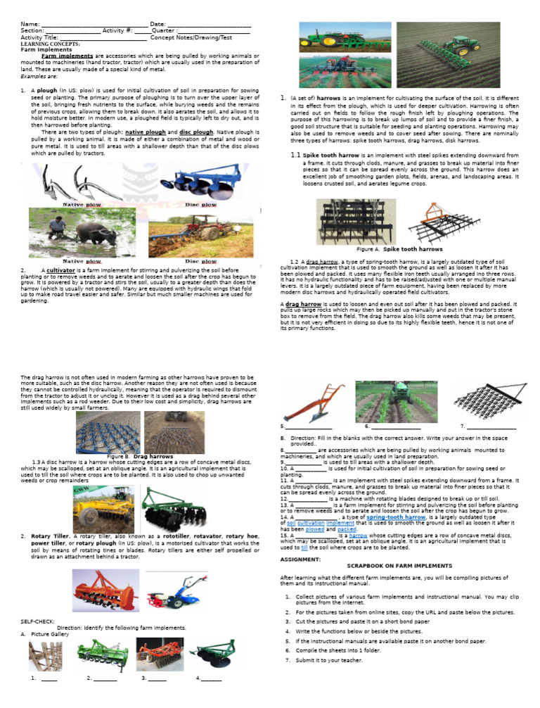 Plough and Farm Implements Guide | PDF | Plough | Tillage