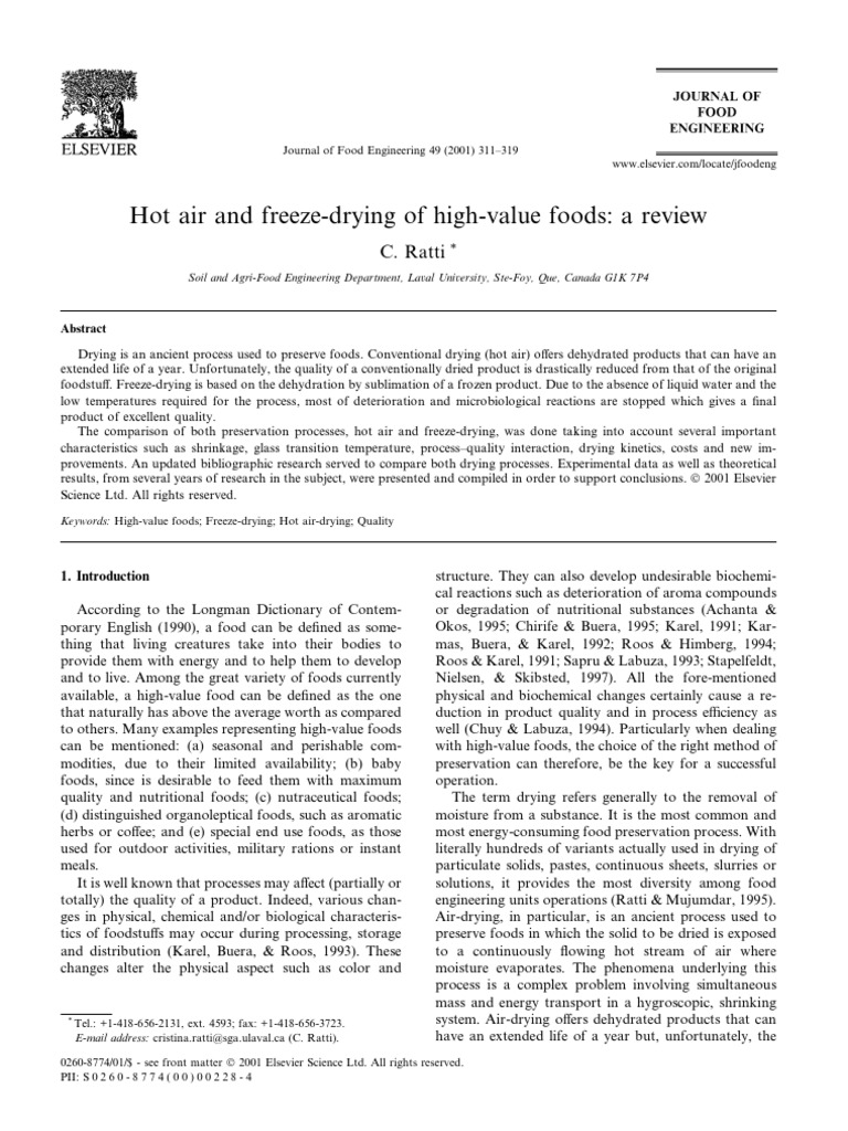 Freeze Dry Parameters | PDF | Freeze Drying | Food Preservation