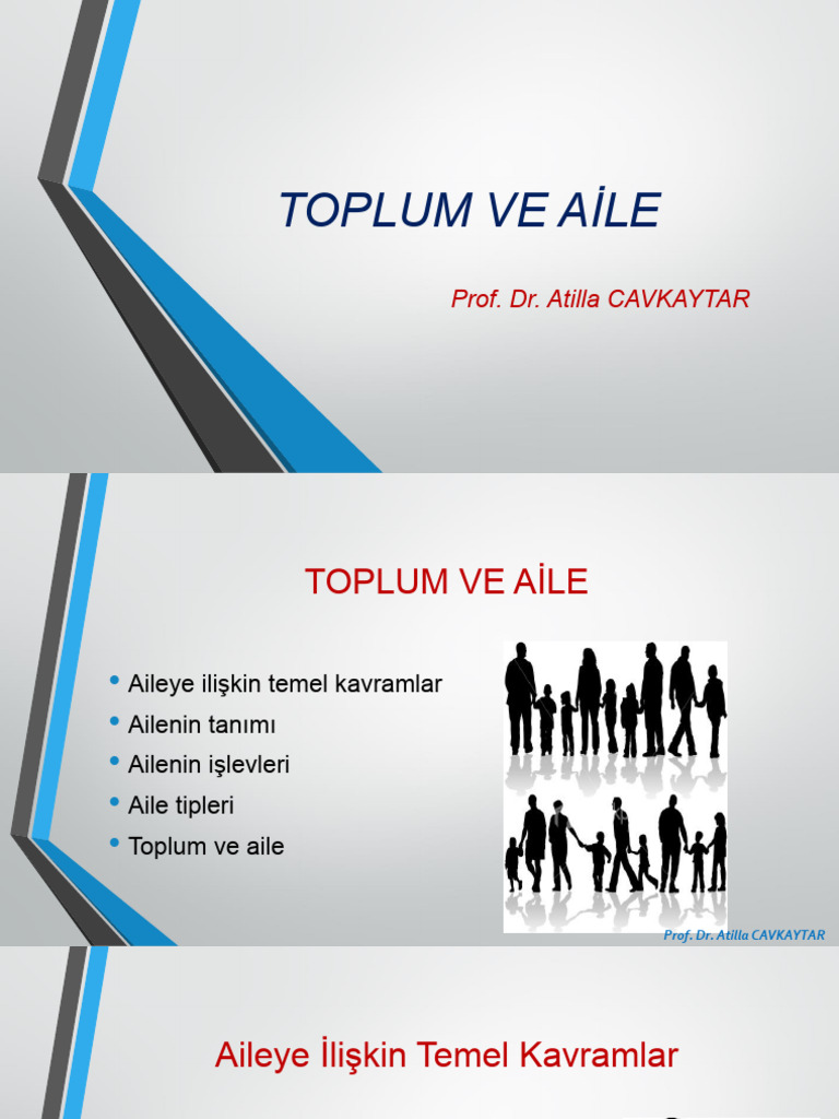 Ünite 1 Toplum ve aile | PDF