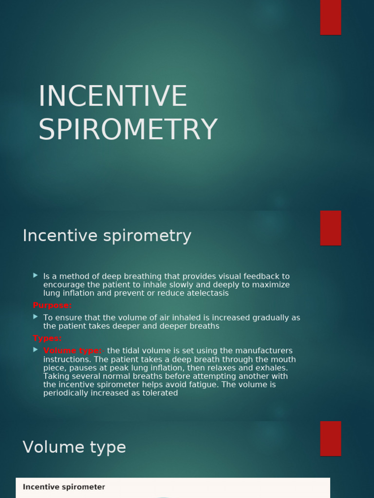 Incentive Spirometry & CPT | PDF