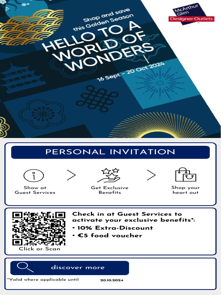 Designer Outlet Invitation Sea Wow Family | PDF