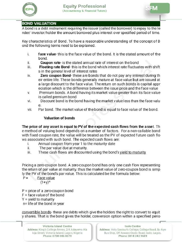 Bond Valuation and Analysis-1 - Phoenix | PDF
