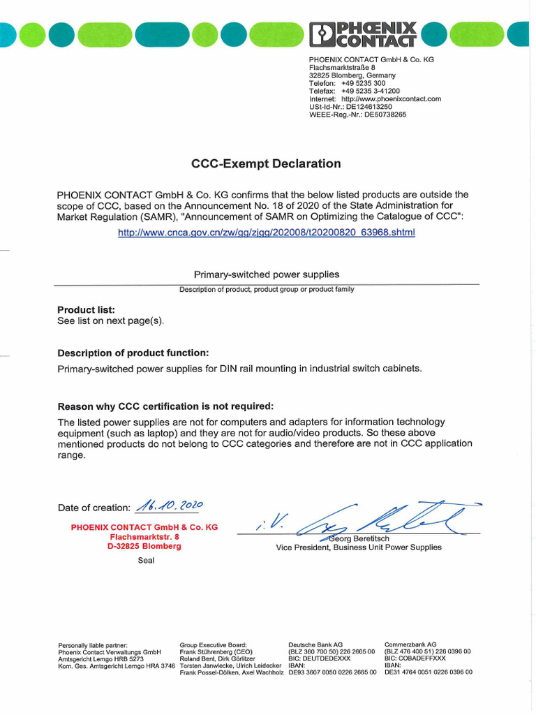 CCC-Exemp - TRIO AC | PDF