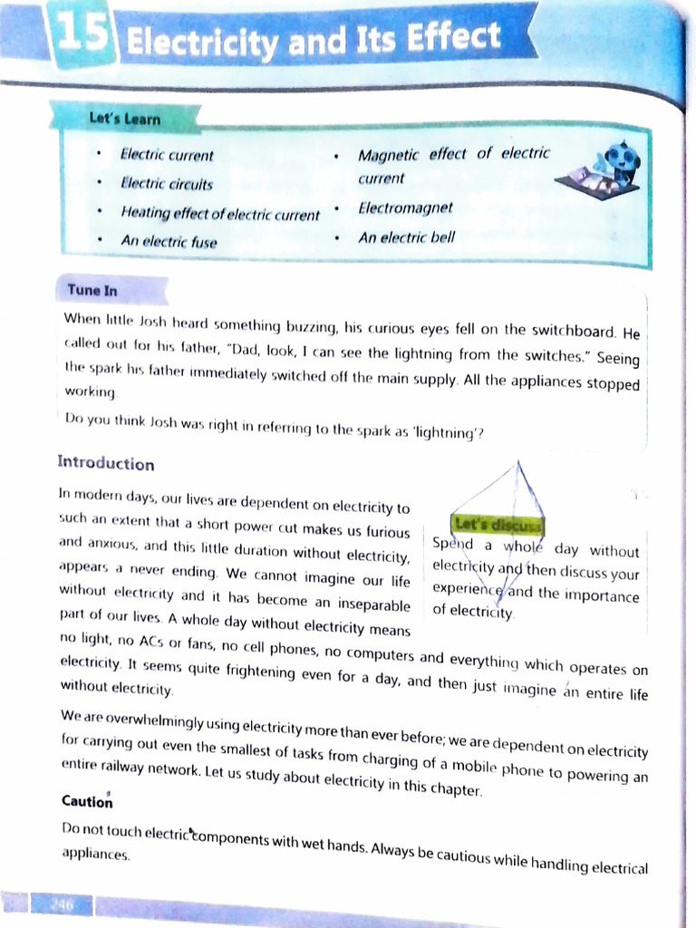 Class 7 Science Electricity | PDF | Electric Current | Electricity