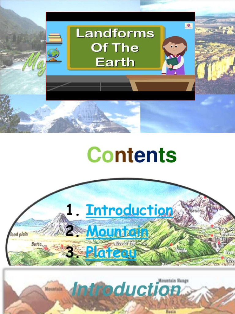 Chapter 6 Major Landforms of The Earth | PDF