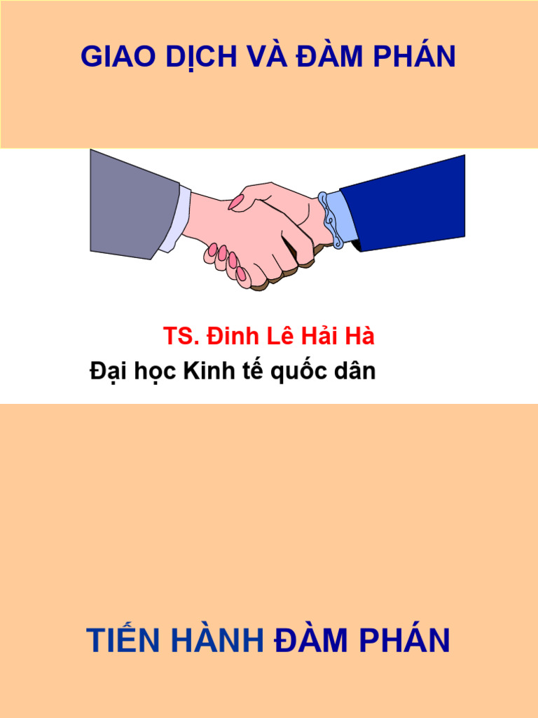 Lec - Bai 4 - Tien Hanh Dam Phan | PDF