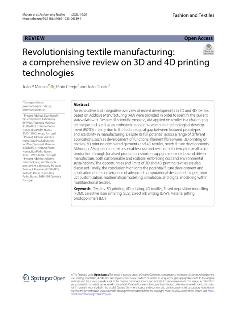 7.revolutionising Textile Manufacturing A Comprehensive Review On 3D and 4D Printing ...