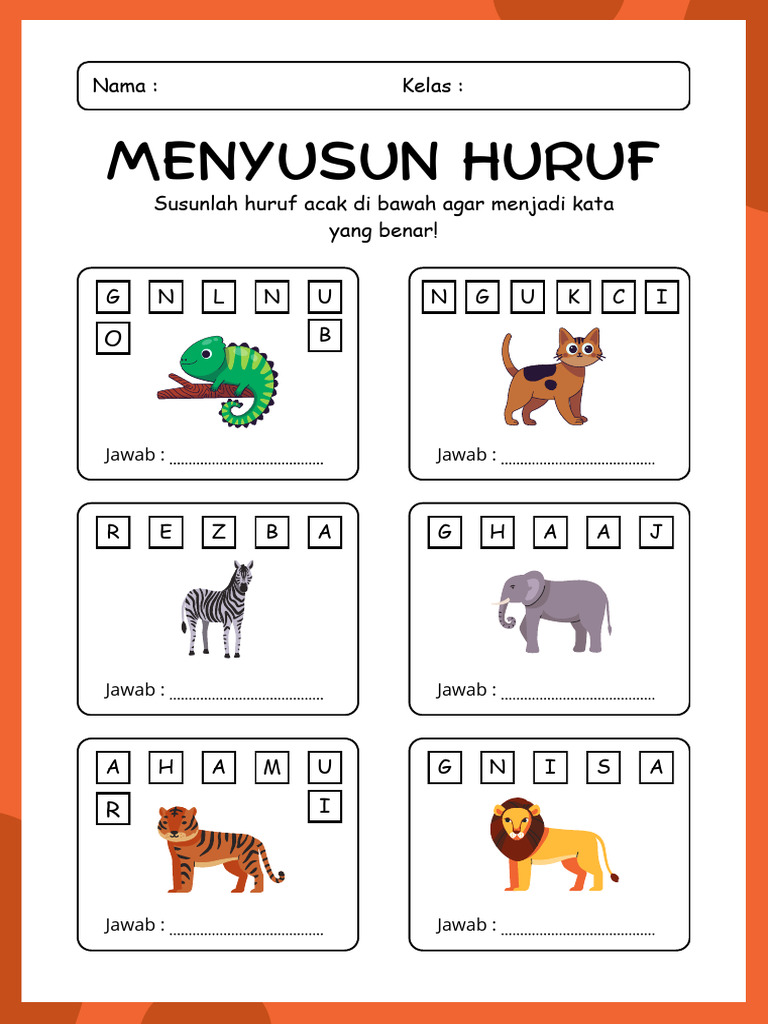 LKPD Melengkapi Huruf | PDF