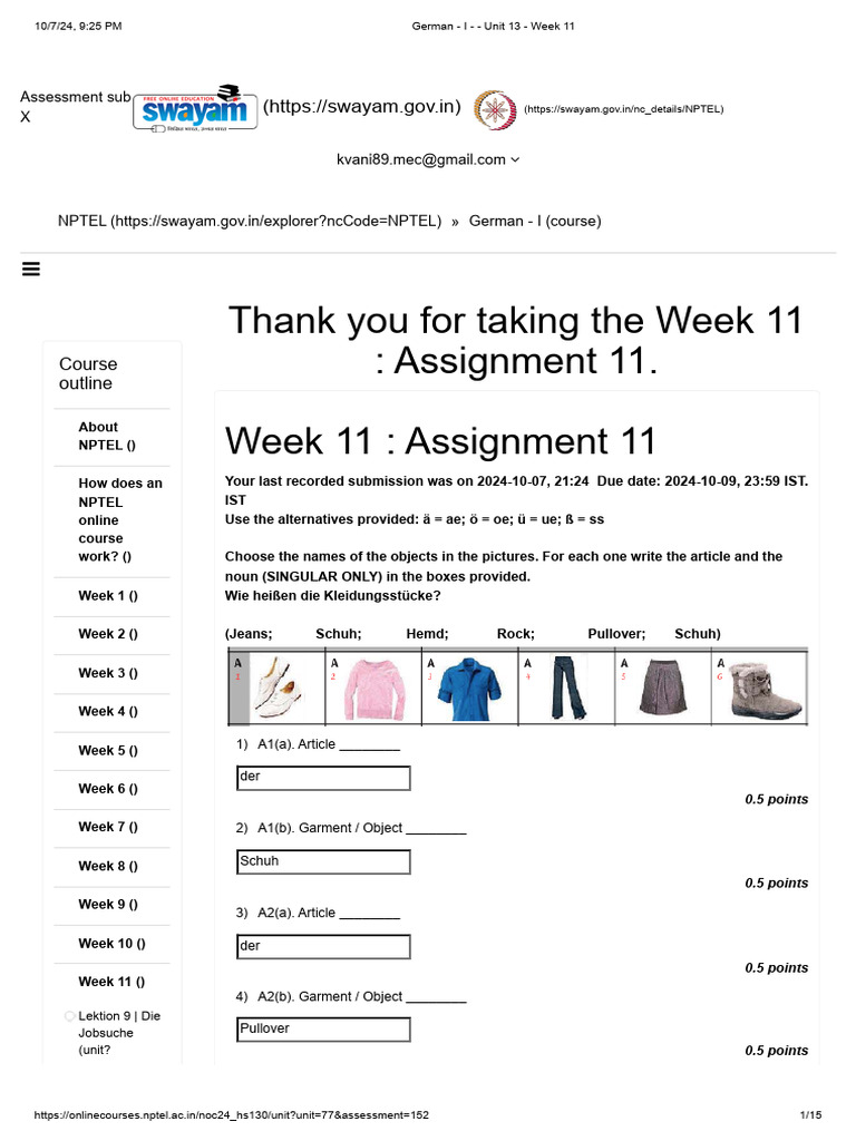 German - I - Week 11 | PDF | Linguistic Morphology | Morphology