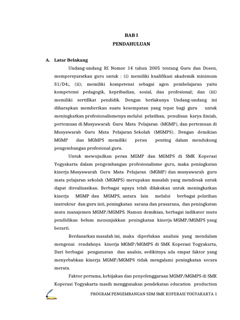 Program Pengembangan SDM New | PDF