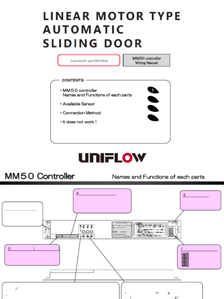 Linear Engine MM50 Controller Wiring Manual | PDF
