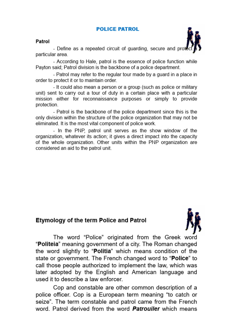 Intro Patrol | PDF | Police | Government