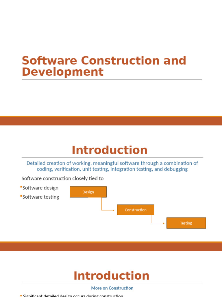 Software Construction and Development Lecture 1 | PDF
